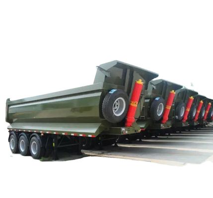 20FT 40FT End Dump Container Tipper Tilting Trailers with Self ...