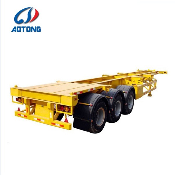 Manufacture 3 Axle 40FT Skeleton Container Chassis/Semi Trailers with ...