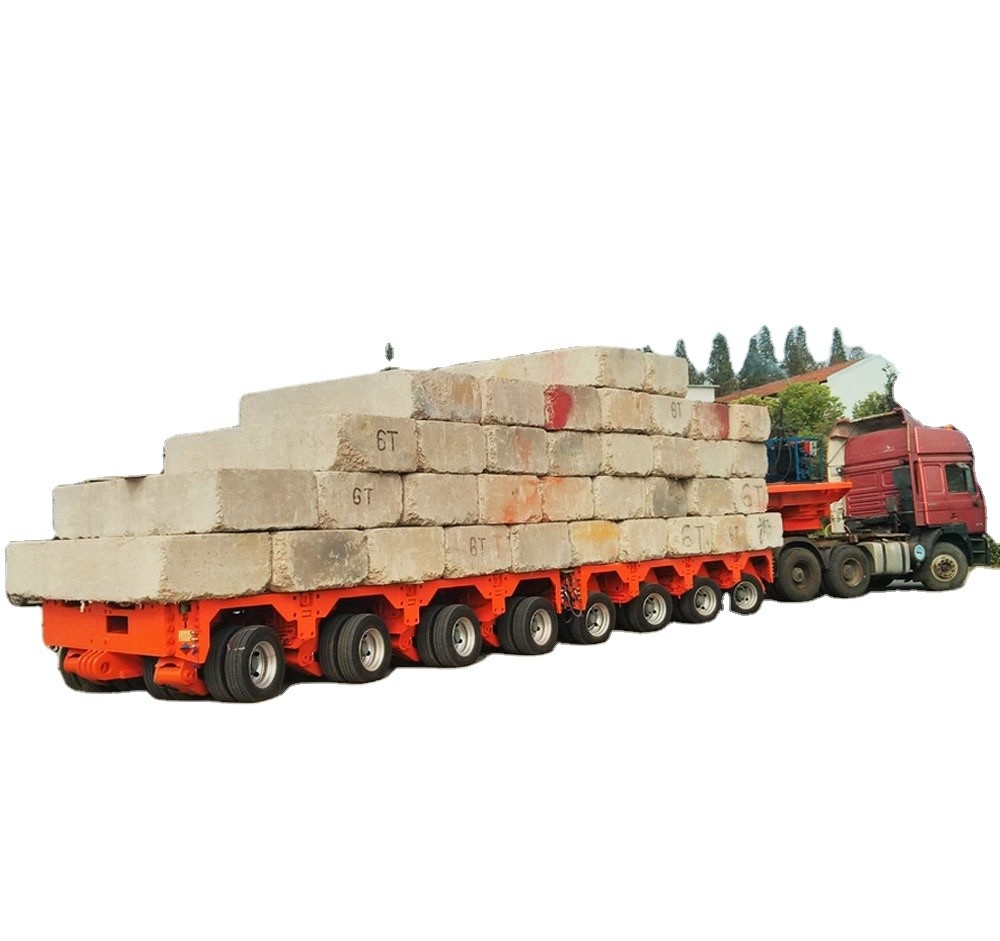 Hydraulic Steering Axle Trailer for Transporting Overweight and Heavy ...