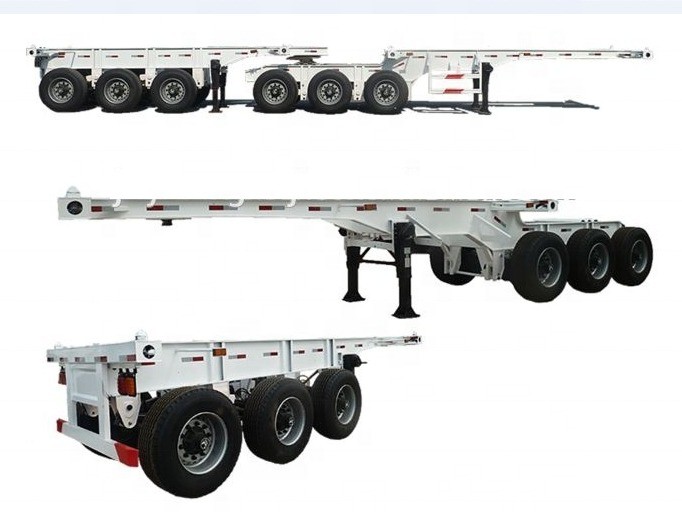 40 tons Max Payload 13 Inch Wheel Interlink Skeleton Semi Trailer with ...