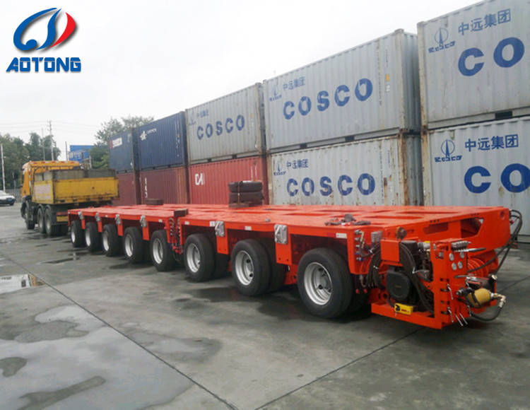 Hydraulic Axis Steerable Modular Semi-Trailer for Multi-Axle Bridge ...