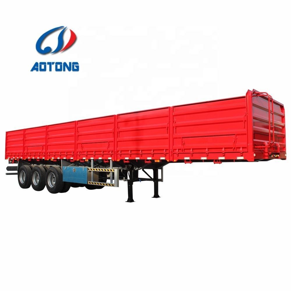 Grain Delivery with 40-50T Loading Capacity High Bed Side Wall Tri Axle ...