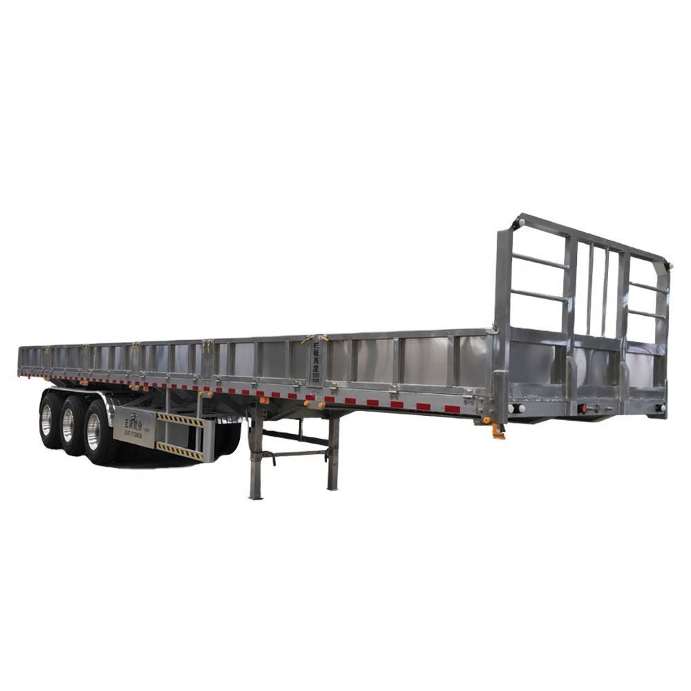 Leaf Spring Suspension 40ft Side Wall Cargo Semi Trailers for Bulk ...