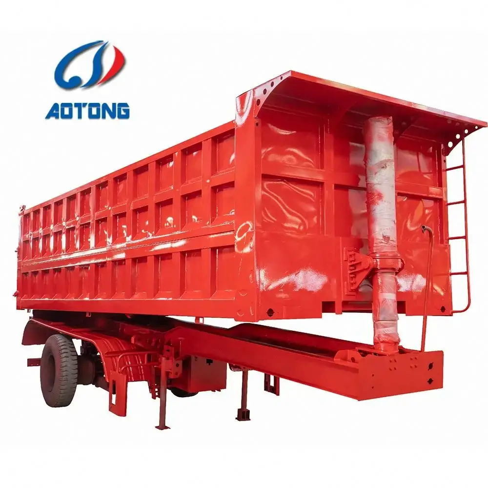 Small Farm Dump Trailer with HYVA Cylinder and Self Discharge Tipping ...