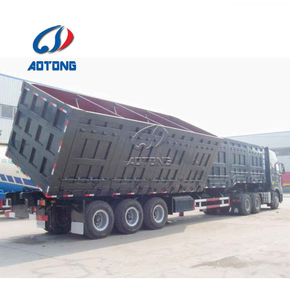12000X2500X1500mm Steel Superlink Side Tipper Dump Trailer 60 Ton ...
