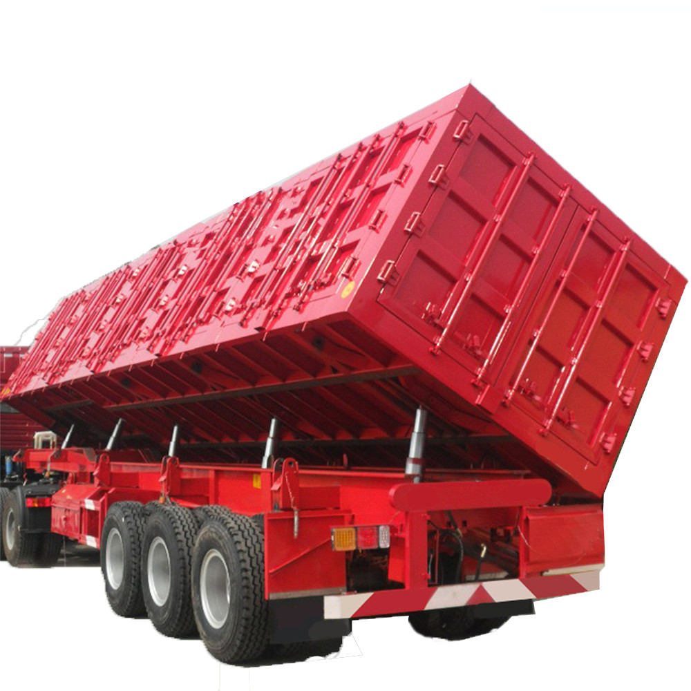 12000X2500X1500mm Tri-Axles Tipper/Side Dump Semi Trailer with HYVA ...