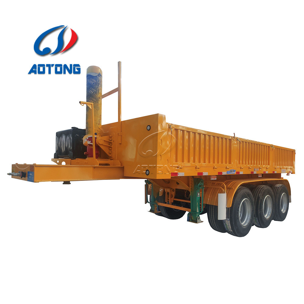 Manual Transmission 60 Cubic Meter Tipper Trailer 40 Ton Sand Tipper ...