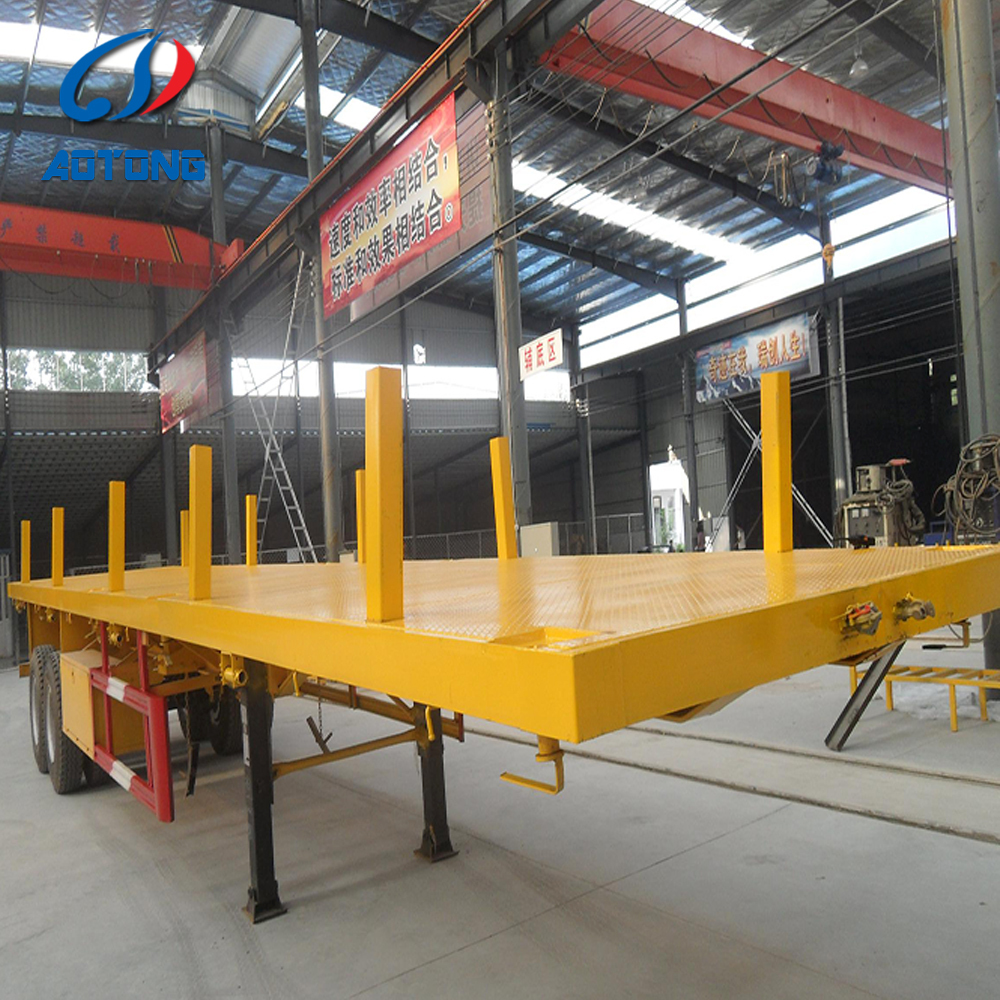 3-Axle 20FT/40FT Container Flatbed Trailer for UAE Export