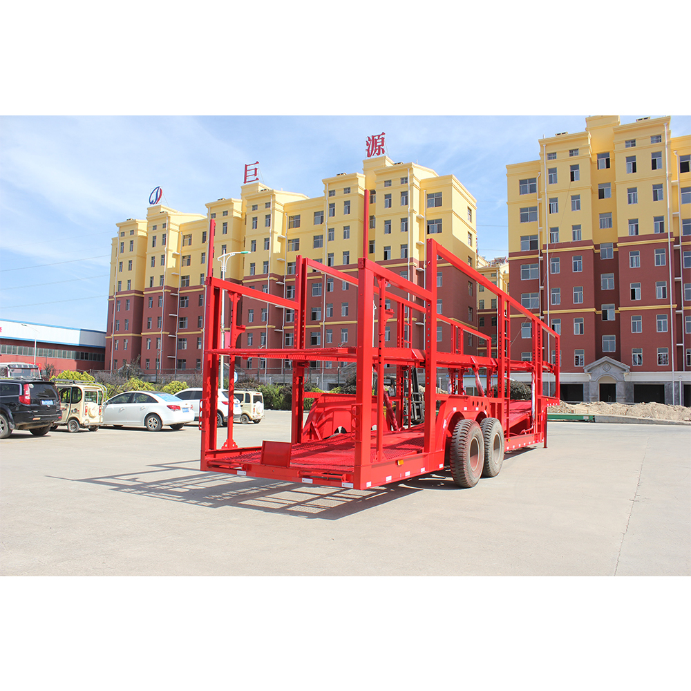 4-21 Units Capacity Car Carrier Semi Trailer with 245/70R19.5 Tires and ...