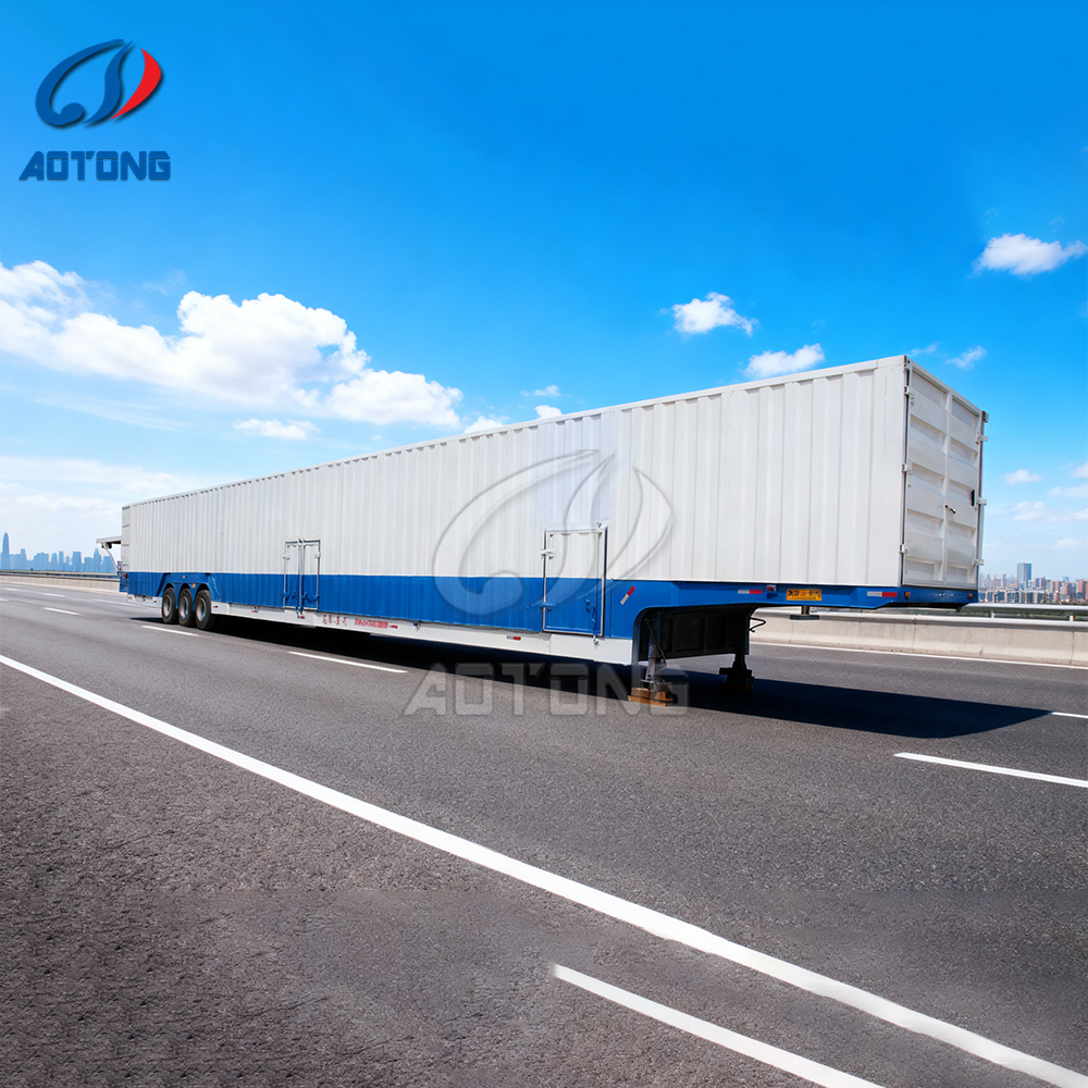 40 Ton 60 Ton Car Hauler Trailer with 10 Cars Transport Capacity and ...