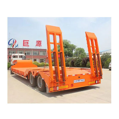 Max Payload 80 Tons Low Bed Semi Truck Trailers 3 Axles for Heavy ...
