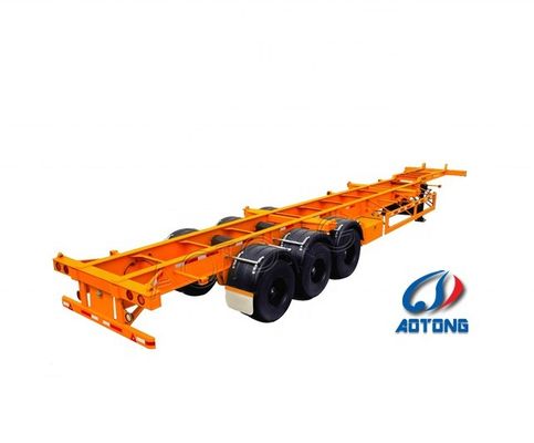 Mechanical Brake 4 Axle Container Trailer for 40 ft and 20 ft Shipping ...