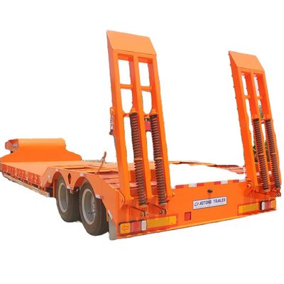 20t Fuwa Bpw Steel Axle Lowbed Trailer for Excavator Loader Heavy ...