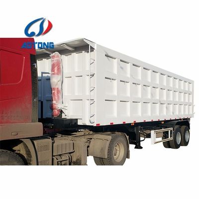 40 Tons 40 Cubic Meter Container Tipper Truck Semi Trailer Featuring 10 ...
