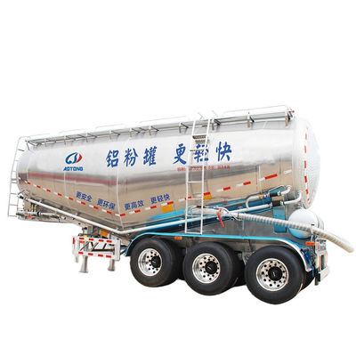 30t-50t Max Payload Aluminum Alloy Tanker Semi Trailer for Bulk Cement ...